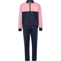 Hummel Sportanzug 'Dallas' Jungen Gr&ouml;&szlig;e 140 navy / pink / wei&szlig;