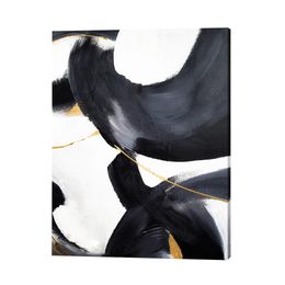 Liv Corday Bild 'A Touch of Gold' Herren Gr&ouml;&szlig;e 40x50 gold / schwarz / wei&szlig;