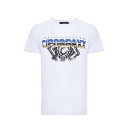 Cipo & Baxx Cipo & Baxx T-Shirt Herren Gr&ouml;&szlig;e L blau / wei&szlig;