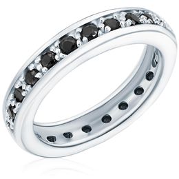 Rafaela Donata Ring Damen Gr&ouml;&szlig;e 60 schwarz / silber