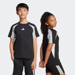 adidas Sportswear Funktionsshirt Jungen Gr&ouml;&szlig;e 164 schwarz / wei&szlig;