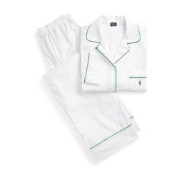 Polo Ralph Lauren Pyjama ' Madison PJ Set - Summer Soft Seersucker ' Damen Gr&ouml;&szlig;e S wei&szlig; Winterkleid