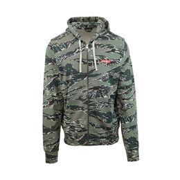 Diesel Sweatjacke 'For&ecirc;t' Herren Gr&ouml;&szlig;e M dunkelbraun / gr&uuml;n / schwarz / offwhite