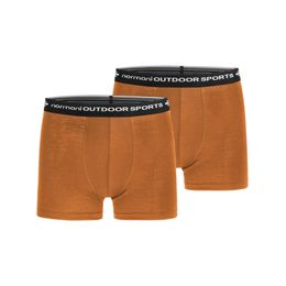 Normani Boxershorts Herren Gr&ouml;&szlig;e M orange / schwarz / wei&szlig;