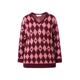 MIAMODA Pullover Damen Gr&ouml;&szlig;e 9XL/10XL karminrot / pastellrot