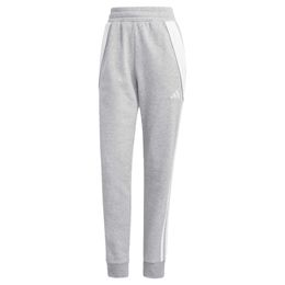 adidas Performance Sporthose 'Tiro 24' Damen Gr&ouml;&szlig;e XL/XXL graumeliert / wei&szlig;