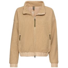 Camel Active Teddy Blouson mit Stehkragen und 2-Wege-Rei&szlig;verschluss Damen Gr&ouml;&szlig;e S beige