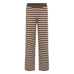 Saint Tropez Pyjamahose Damen Gr&ouml;&szlig;e XXL braun / wei&szlig; Winterkleid