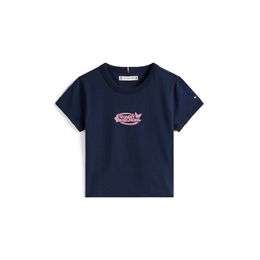 Tommy Hilfiger T-Shirt M&auml;dchen Gr&ouml;&szlig;e 80 nachtblau / rosa