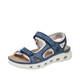 Rieker Trekkingsandale '64066' Damen Gr&ouml;&szlig;e 41 creme / blau