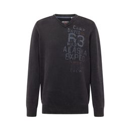 CAMP DAVID Pullover Herren Gr&ouml;&szlig;e XL braun / basaltgrau / schwarz
