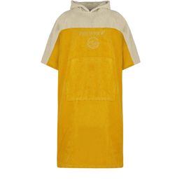 Normani Surfer Poncho ' Kuta ' Damen Gr&ouml;&szlig;e L/XL beige / gelb