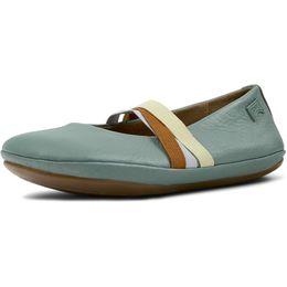 Camper Ballerinas ' Right ' M&auml;dchen Gr&ouml;&szlig;e 27 hellblau / braun / pastellgelb / jade