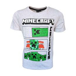 Minecraft Shirt 'Minecraft Creeper' Jungen Gr&ouml;&szlig;e 152 grau