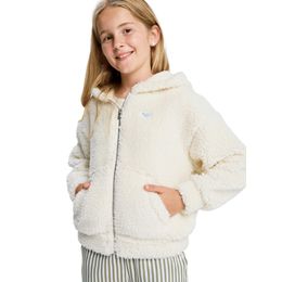 Roxy Fleecejacke 'Back To' M&auml;dchen Gr&ouml;&szlig;e 116 creme / hellblau