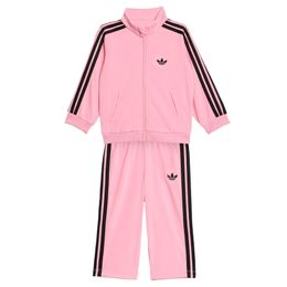 adidas originals Jogginganzug 'Firebird' Jungen Gr&ouml;&szlig;e 104 hellpink / schwarz
