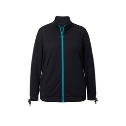 Ulla Popken Sweatjacke Damen Gr&ouml;&szlig;e M/L blau / schwarz