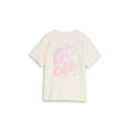 Tom Tailor T-Shirt M&auml;dchen Gr&ouml;&szlig;e 140 hellbeige / rosa