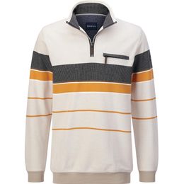 Babista Sweatshirt 'Modavisto' Herren Gr&ouml;&szlig;e XL beige / creme / anthrazit / orange