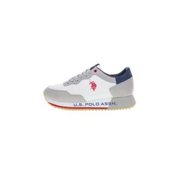 U.S. Polo Assn. Sneaker 'Cleef006' Herren Gr&ouml;&szlig;e 44 blau / grau / rot / wei&szlig;