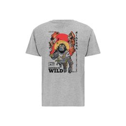 Oldskull T-Shirt 'Wrldvibe Return to Wild Graphic' Herren Gr&ouml;&szlig;e XXL grau