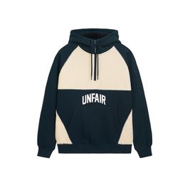 Unfair Athletics Sweatshirt 'Zipper Ninja' Herren Gr&ouml;&szlig;e M creme / schwarz / wei&szlig;