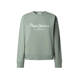 Pepe Jeans Sweatshirt 'MATY' Damen Gr&ouml;&szlig;e L gr&uuml;n / wei&szlig;