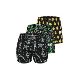 Lousy Livin Underwear Lousy Livin Boxershorts Herren Gr&ouml;&szlig;e S gelb / neongr&uuml;n / schwarz / wei&szlig;