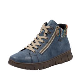 Rieker Schn&uuml;rstiefel 'N1305' Damen Gr&ouml;&szlig;e 39 blau Winterschuhe