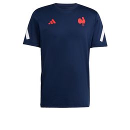 adidas Performance Funktionsshirt 'France Travel' Herren Gr&ouml;&szlig;e XS navy / hellrot / wei&szlig;