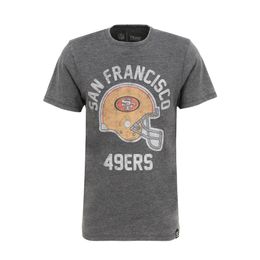 Recovered T-Shirt 'NFL Helmet Print' Herren Gr&ouml;&szlig;e M dunkelgrau