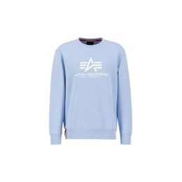 Alpha Industries Sweatshirt 'Basic Logo' Herren Gr&ouml;&szlig;e L pastellblau