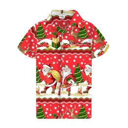 King Kameha Hemd 'Christmas Border Print' Herren Gr&ouml;&szlig;e 6XL rot