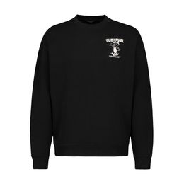 Sublevel Sweatshirt 'Worker' Herren Gr&ouml;&szlig;e XL schwarz / wei&szlig;