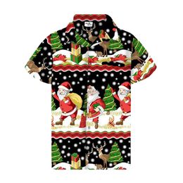 King Kameha Hemd 'Christmas Border Print' Herren Gr&ouml;&szlig;e XL schwarz