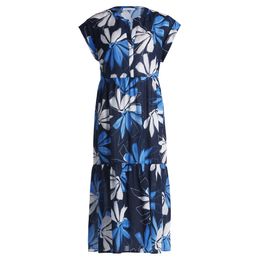 BETTY & CO Betty & Co Sommerkleid Damen Gr&ouml;&szlig;e 42 blau / dunkelblau / wei&szlig; Winterkleid