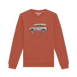 Watapparel Sweatshirt 'Surf Pickup' Herren Gr&ouml;&szlig;e XXL rostbraun / hellbraun / mischfarben