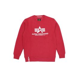 Alpha Industries Sweatshirt 'Basic Logo' Herren Gr&ouml;&szlig;e XL rot