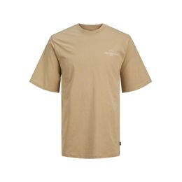 Jack & Jones Jack & Jones T-Shirt 'Ocean Club' Herren Gr&ouml;&szlig;e XS camel / wei&szlig;