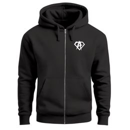 Neverless Sweatjacke 'Anarchy Gym' Herren Gr&ouml;&szlig;e 5XL schwarz