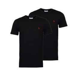 U.S. Polo Assn. T-Shirt Herren Gr&ouml;&szlig;e S rot / schwarz