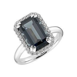 Giorgio Martello Milano Ring Damen Gr&ouml;&szlig;e 56 anthrazit / silber