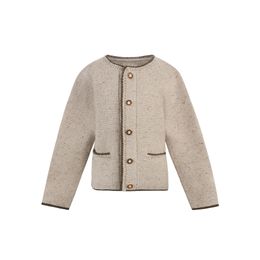 Stockerpoint Strickjacke 'Malo' Jungen Gr&ouml;&szlig;e 86/92 hellbeige / dunkelbeige / umbra