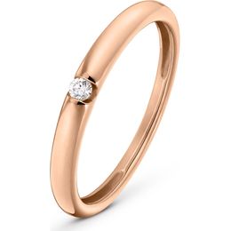 Christ Ring Damen Gr&ouml;&szlig;e 60 rosegold / transparent