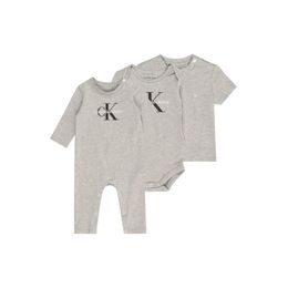 Calvin Klein Jeans Set 'ESSENTIALS' Jungen Gr&ouml;&szlig;e 68 graumeliert / schwarz / wei&szlig;