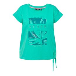 Ulla Popken T-Shirt Damen Gr&ouml;&szlig;e L/XL taubenblau / jade