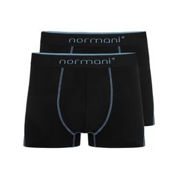 Normani Boxershorts ' Stanley ' Herren Gr&ouml;&szlig;e S hellblau / schwarz