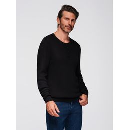 Ombre Pullover 'OM-SWSW-0182' Herren Gr&ouml;&szlig;e M schwarz
