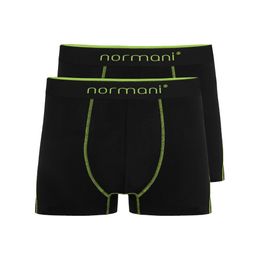 Normani Boxershorts 'Stanley' Herren Gr&ouml;&szlig;e M gr&uuml;n / schwarz