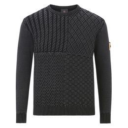 Jan Vanderstorm Pullover 'Rabbe' Herren Gr&ouml;&szlig;e 7XL schwarzmeliert
